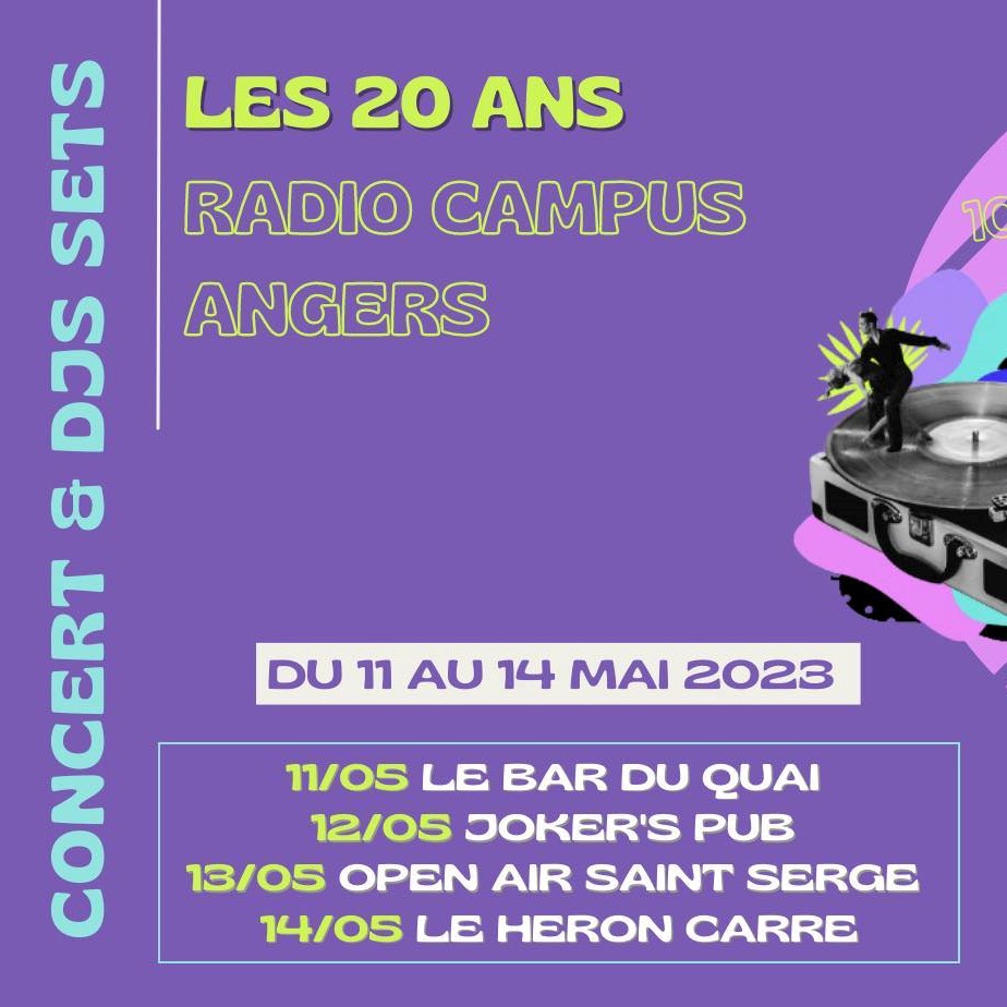 Radio Campus Angers fête ses 20 ans ! - La FRAP